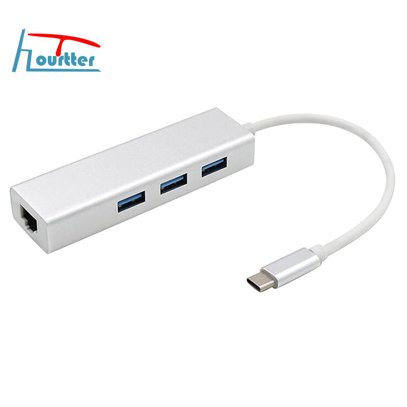 (ho) type - c to rj 45 อะแดปเตอร์แปลง ethernet 1000 mbps usb hub ...