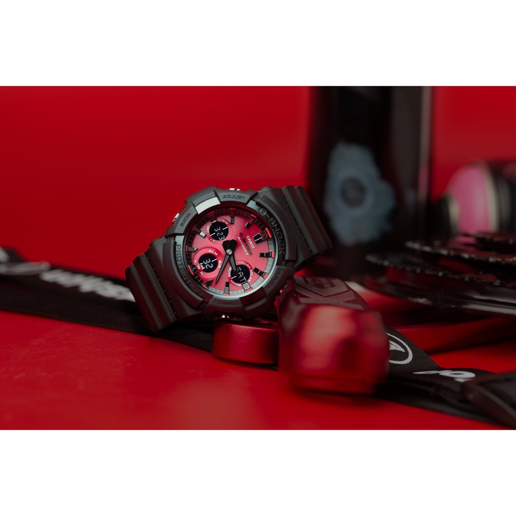 G-Shock Black and Red Series GA-140AR-1GA-700AR-1GAS-100AR-1GW-B5600AR ...