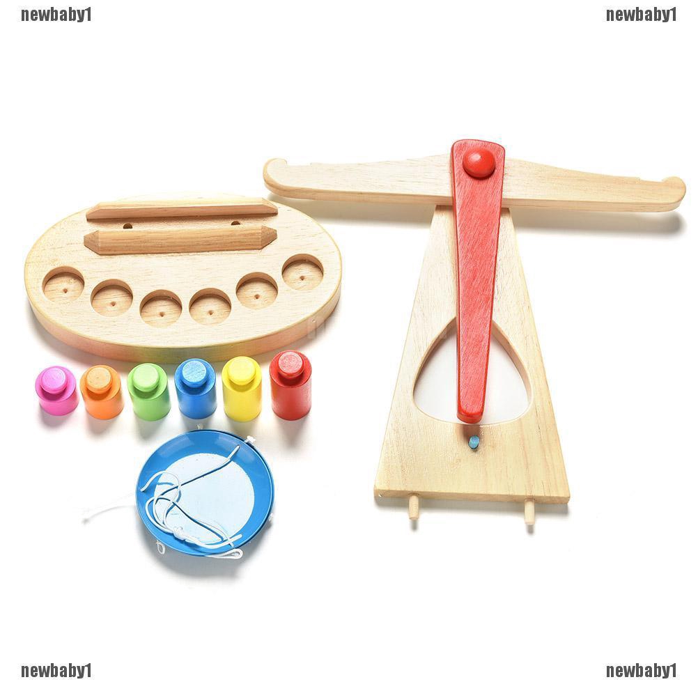 1 Set Balance Scale Toy Montessori Educational Toy Baby Early ...