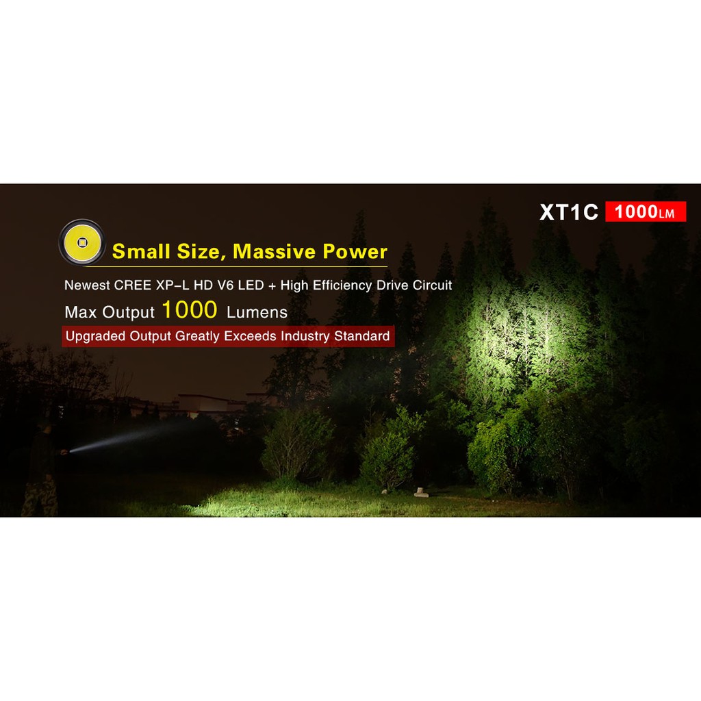 Klarus XT1C 2018 รุ่นปรับปรุง XP-L HD V6 1000LM ขนาดเล็ก แสงแรงขึ้น Tactical เต็มตัว - tigerchit ...