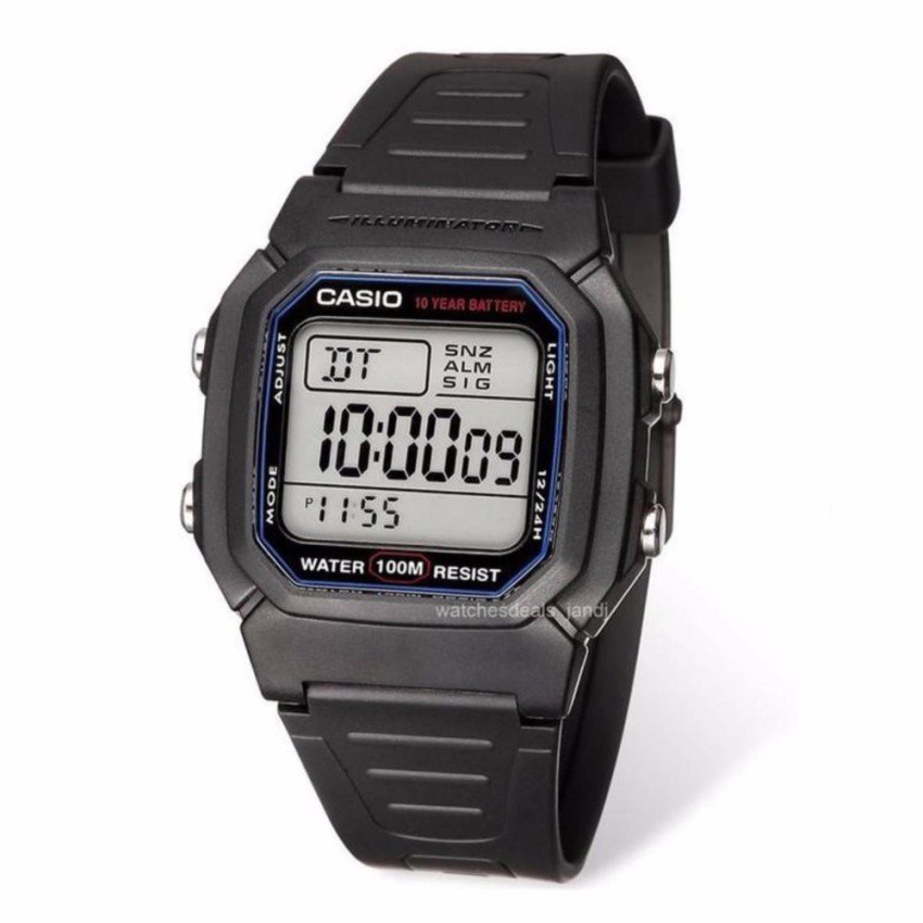 Casio W-800H-1A ของแท้ ประกันศูนย์ 1 ปี นาฬิกาข้อมือสำหรับผู้ชายและ ...