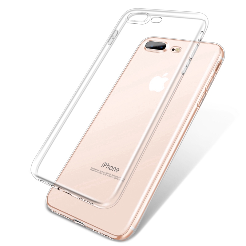 แอปเปิ้ลโทรศัพท์ 8plus เปลือกโปร่งใส 7plus ต้านทานหญิงบางเฉียบซิลิโคน ...