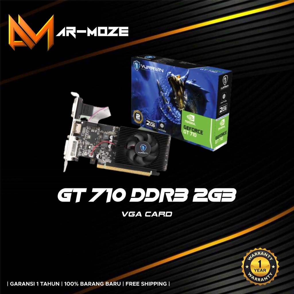 Vga VGA VURRION GT 710 DDR3 2GB 64BIT เกมมิ่ง VGA ORI | Shopee Thailand