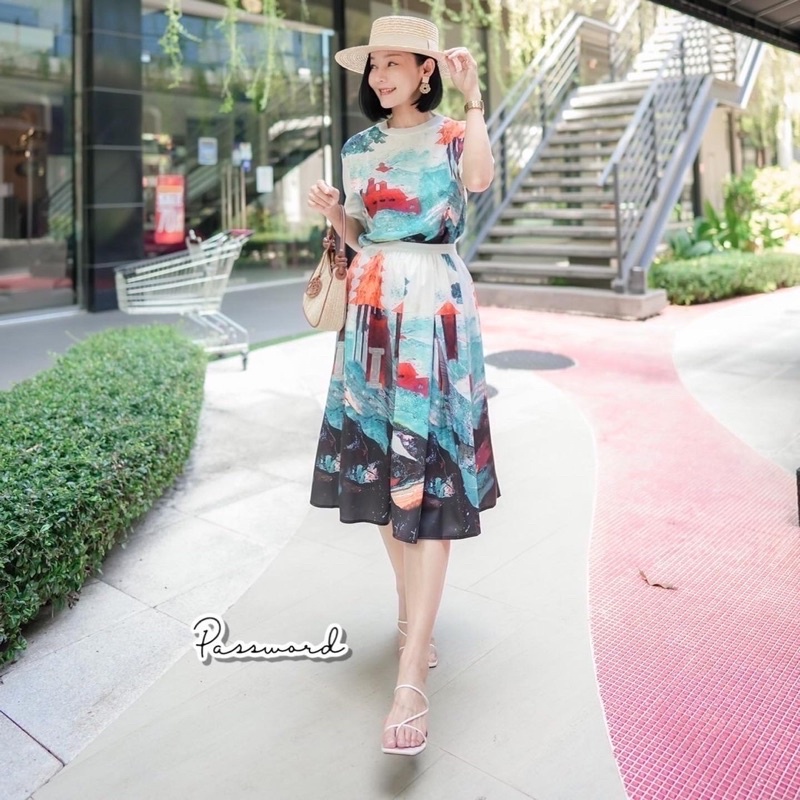 PW525 Set คุณหนูน่ารักรุ่นนี้เป็นเสื้อนิต - suganya1 - ThaiPick