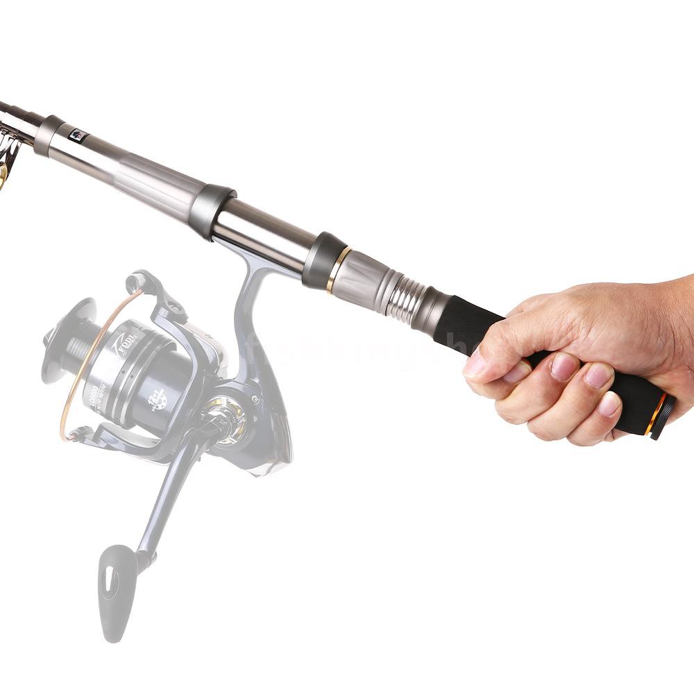 (fhyg) tomshoo คันเบ็ดตกปลาคาร์บอนไฟเบอร์แบบพกพา 1 . 8 ม./2 . 1 ม. ...