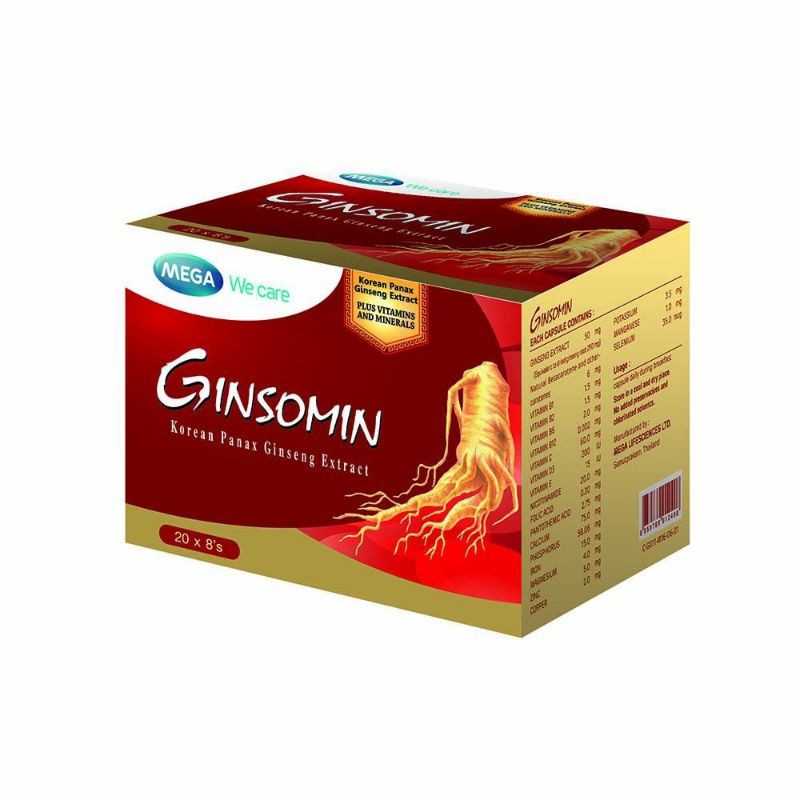 Ginsomin MegaWecare จินโซมิน 20X8'S | Shopee Thailand