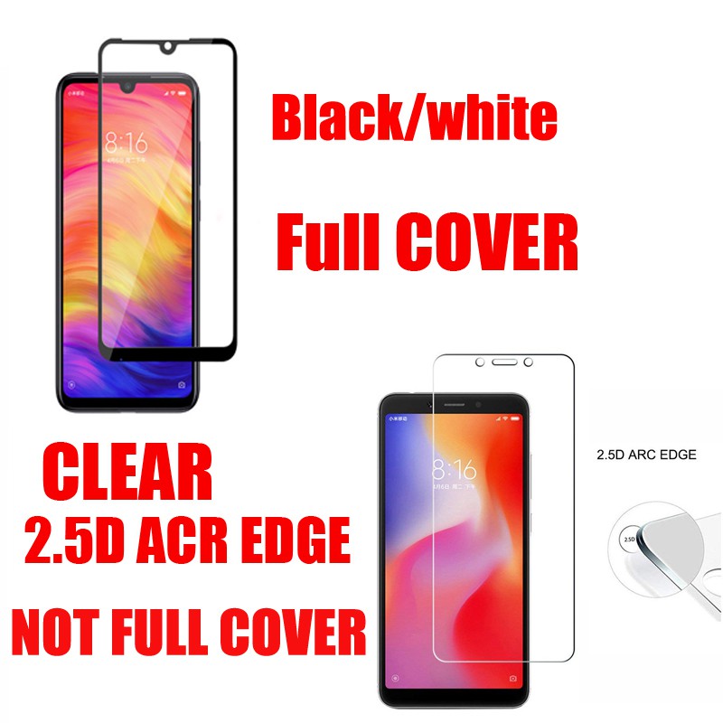 ฟิล์มกระจกนิรภัย สำหรับ Xiaomi Redmi Note 8 4X 6 6A 7A Y2 S2 K20 K30 ...