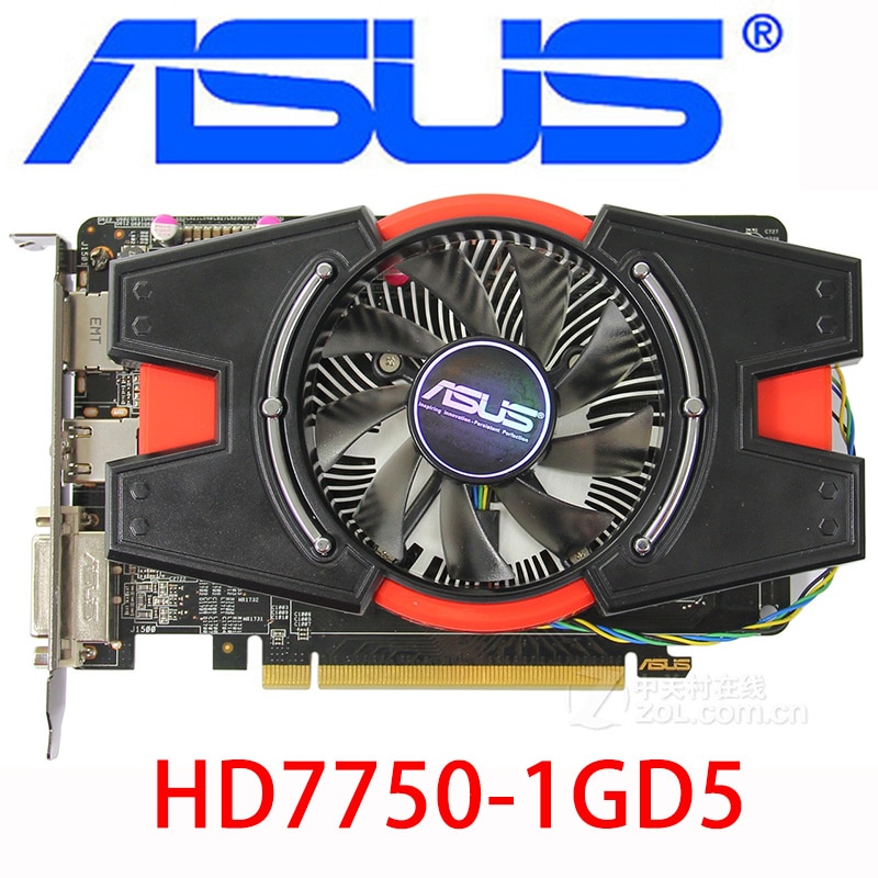 ASUS HD7750 1GB Grahics Card HD77501GD5 128Bit GDDR5 Video Cards For ...
