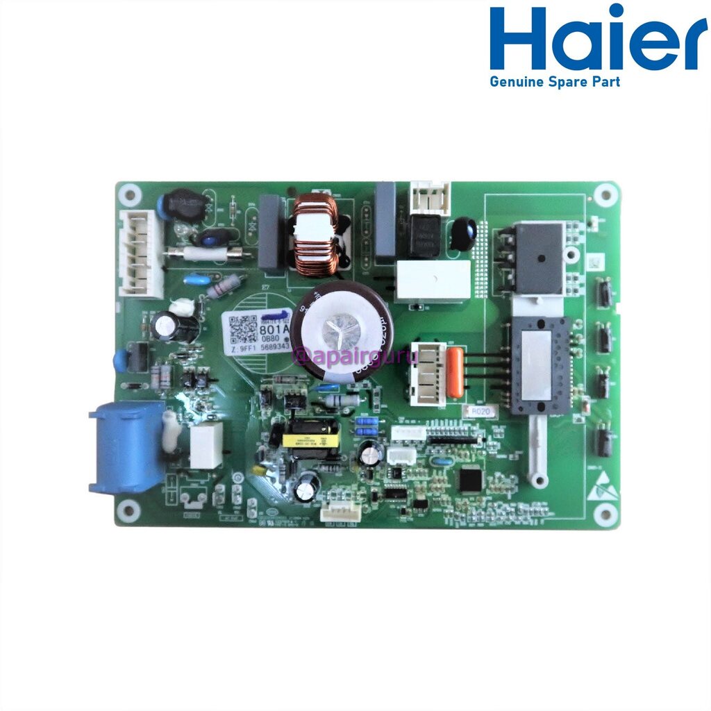 Haier รหัส A0011800801A OUTDOOR PCB แผงบอร์ดแอร์ เมนบอร์ด แผงวงจร คอยล์ ...