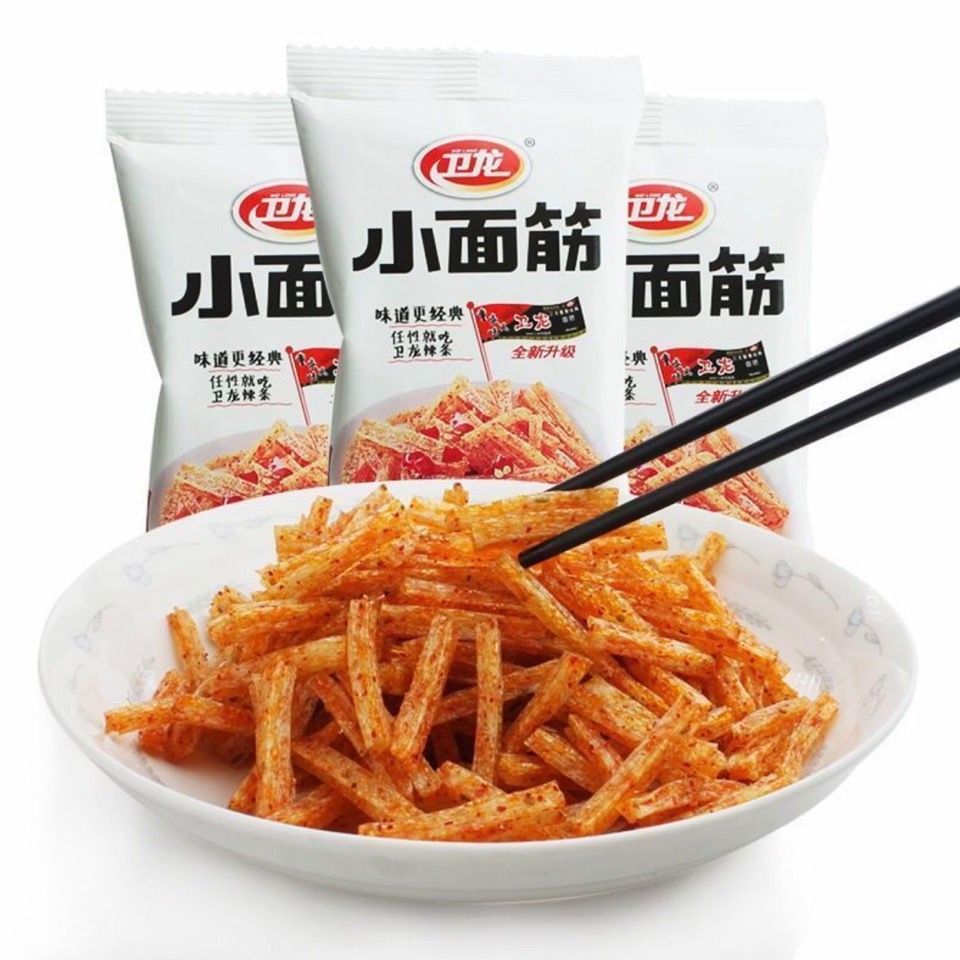 ☑ Weilong Little Gluten Spicy Tiao จำนวนมากสนุกสนานของว่างในวัยเด็กเผ็ด ...
