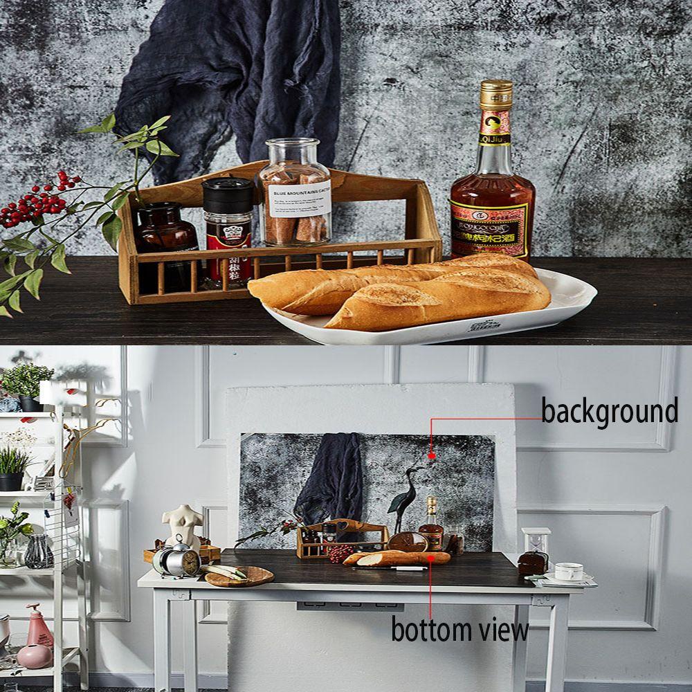 SIMPLE 1PC Beautiful Background Photo Props Creative Double-sided Wood Grain Photography ...