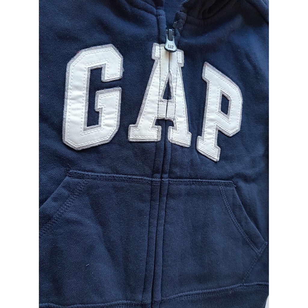 เสื้อกันหนาวมีฮูด ซิปหน้า สีกรม งานแบรนด์แท้ GAP size 2y 3y - xaohfhgaa - ThaiPick