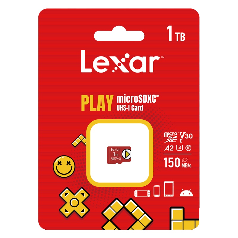 Lexar 1TB PLAY microSDXC UHS-I Memory Card Class 10 150MBs LMSPLAY001T ...