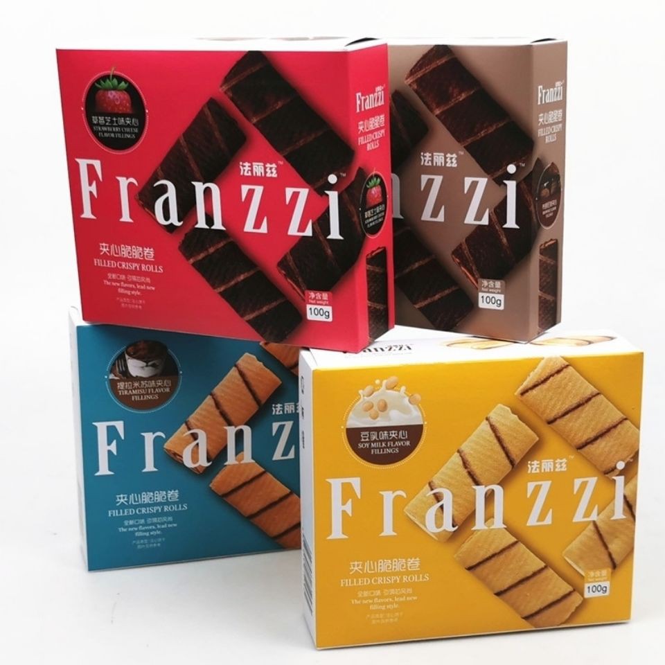 Faritz แซนวิชกรอบโรล 100g4 กล่อง รสนมถั่วเหลือง รสทีรามิสุ แซนวิช ออมเล ...
