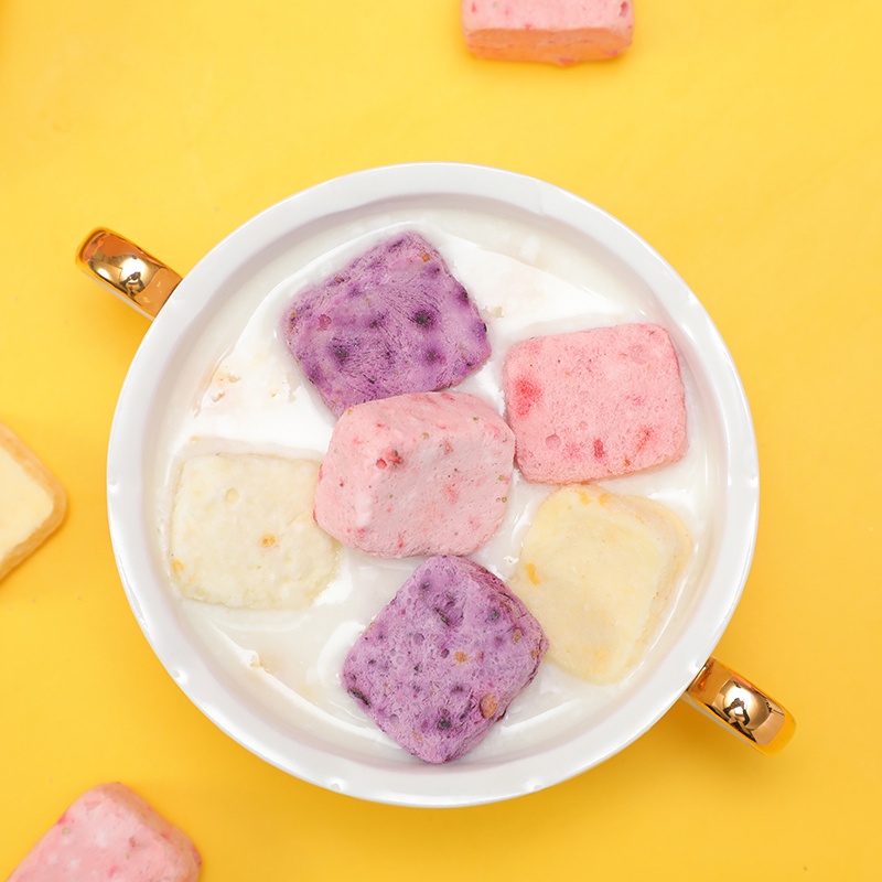 Freeze-dried Yogurt Block Strawberry Crispy Fruit Mixed Pack Snacks ...