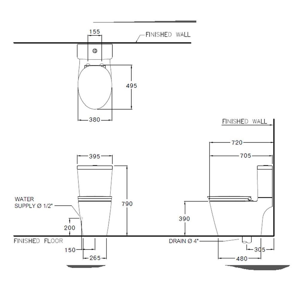 Sanitary ware 2-PIECE TOILET COTTO C167507 2.5/4LITER WHITE sanitary ...