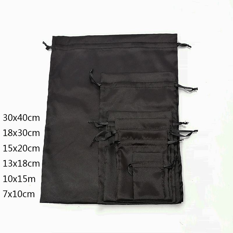 แพคเกจ20PCS Luxury Satin Hair Bags Packaging Jewelry Cosmetic Party ...