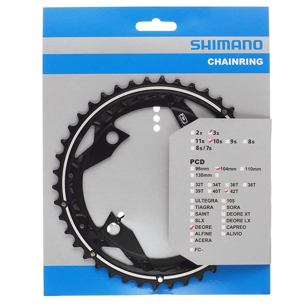 ใบจาน จักรยานเสือภูเขา Shimano DEORE FC-M610 42T 10spd | Shopee Thailand