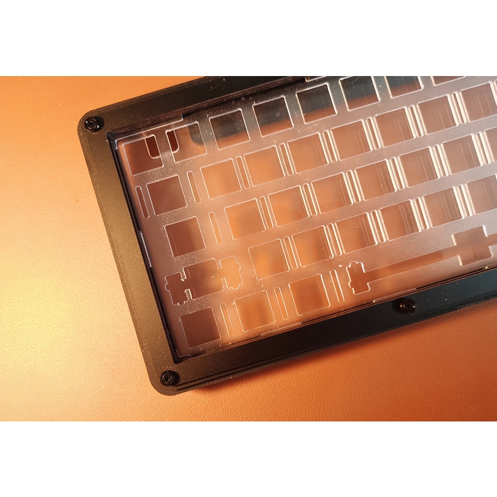 Rebel60 64 Layout Mechanical Keyboard DIY Kit Black Acrylic Stacked ...