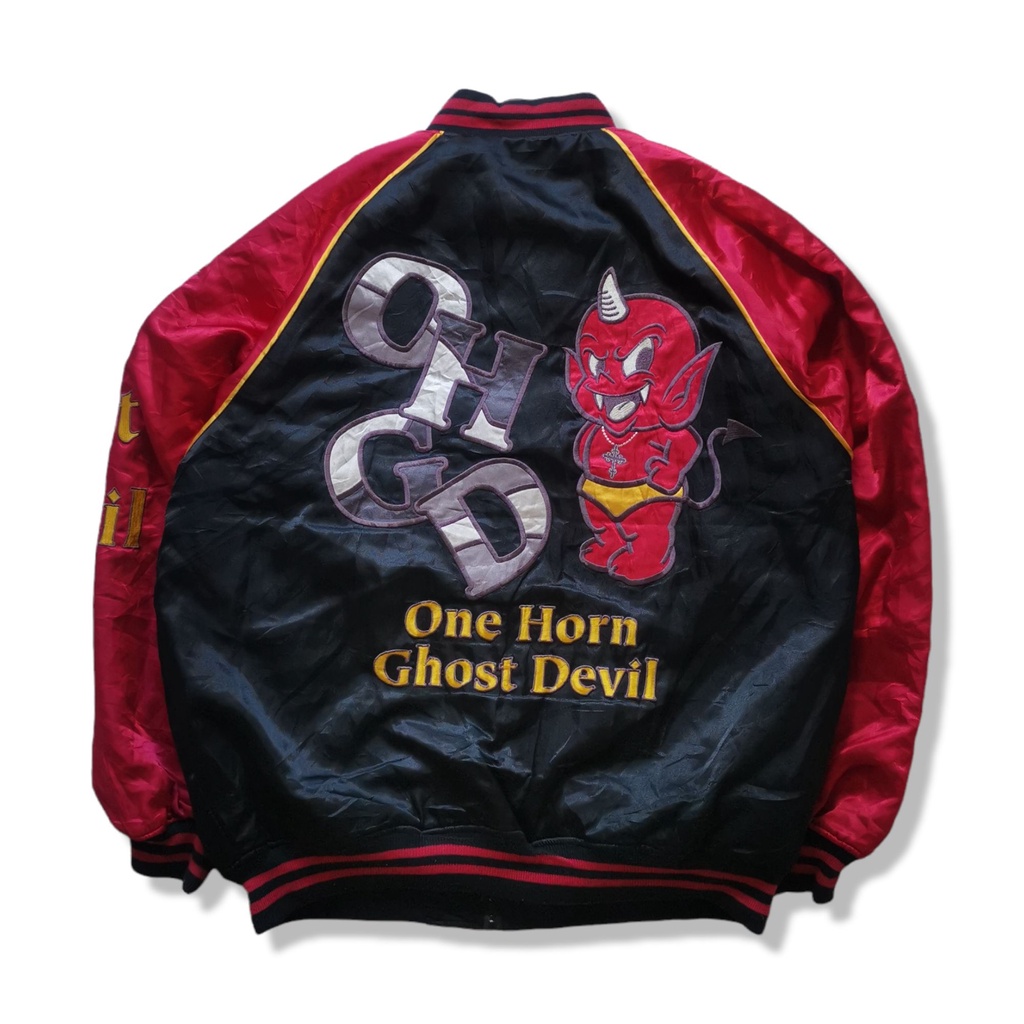 One Horn Ghost Devil Bomber Jacket รอบอก 48 - jacket_bk2l_football ...