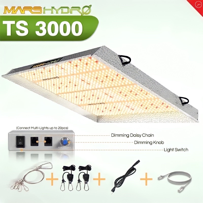 ส่งฟรีMars Hydro TS 3000 Full Spectrum Led Grow Light Sunlike Quantum ...