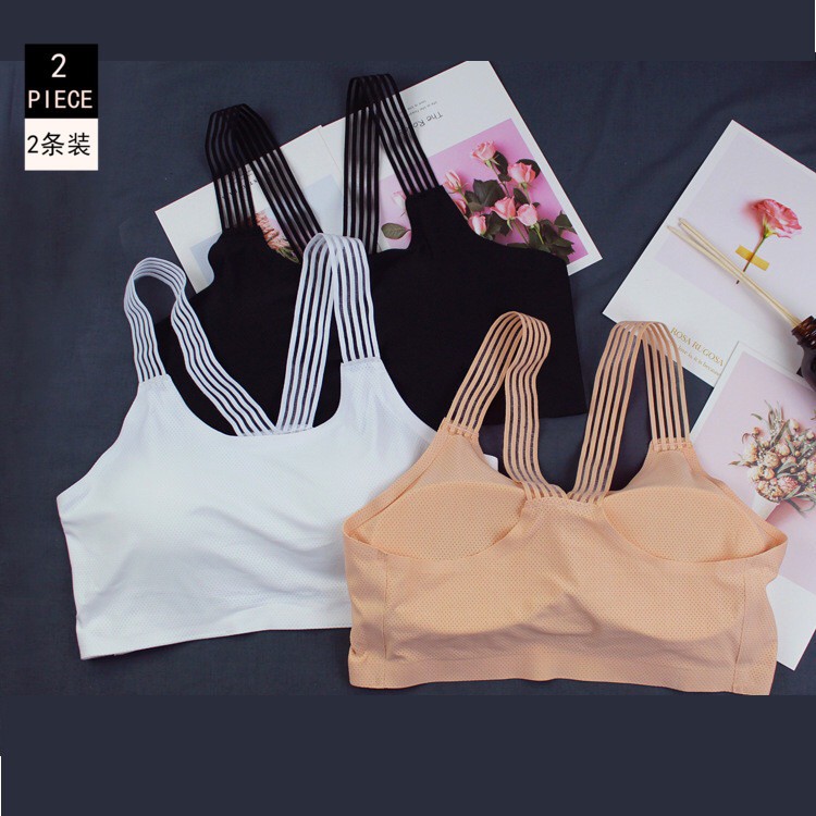 Sport bra SB-187สปอร์ตบราสายซีทรู ผ้านิ่มสวมใส่สบาย ทรงสวย - softbra - ThaiPick