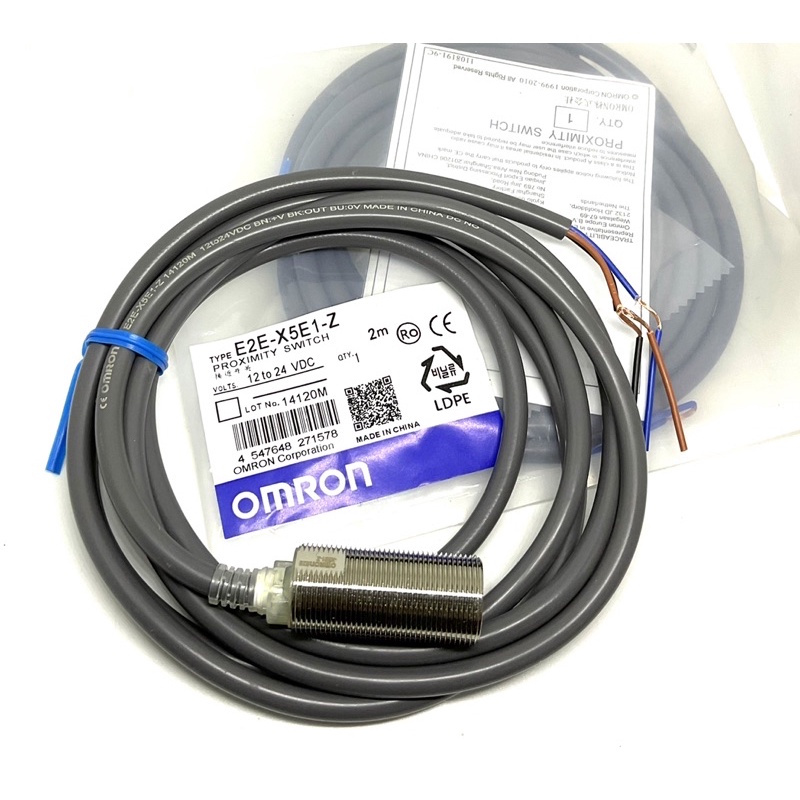 E2E-X5E1-Z sensor เซ็นเซอร์ 18มิล NPN-NO proximity(ชนิดจับโลหะ) ระยะการ ...