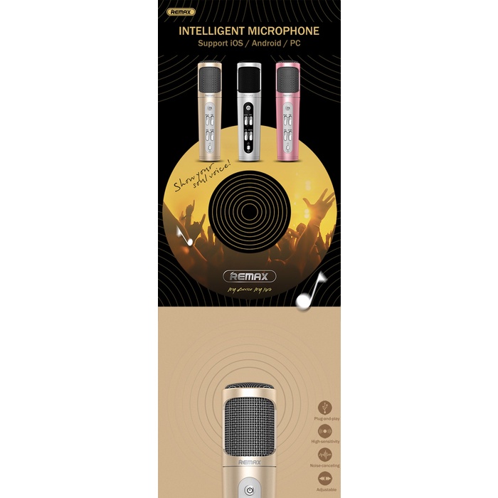 BREMAX k02 DC 5V Microphone Noise-canceling Singing Tool Suitable for ...