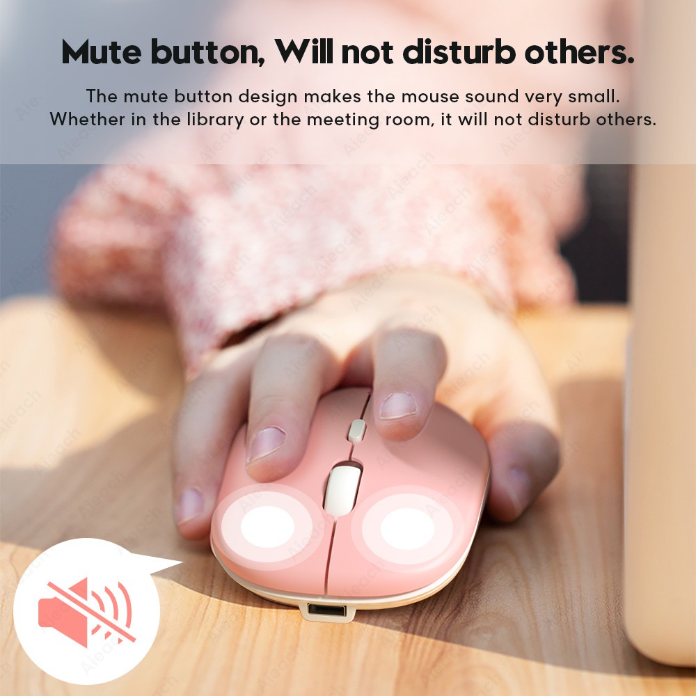 ♧AIEACH Bluetooth Mouse สำหรับ iPad Samsung Huawei Lenovo Android แท็บ ...