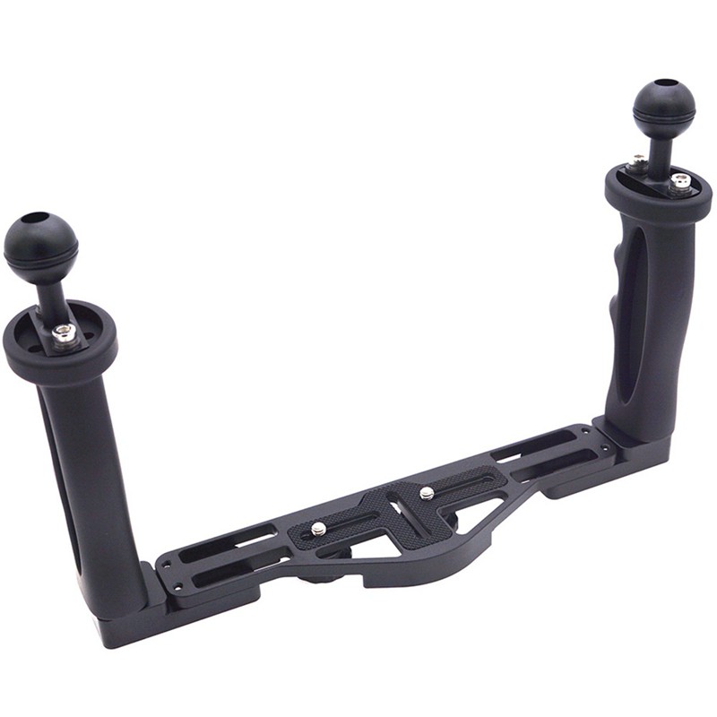 Dual Handheld Stabilizer Diving Underwater Camera Housings Tray/Grip ...