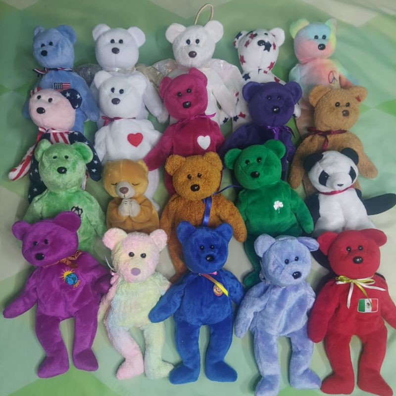 ตุ๊กตา ty ขายยกเซ็ท 20 ตัว คละแบบ # tybear tybeaniebabies ขายหมีty ...