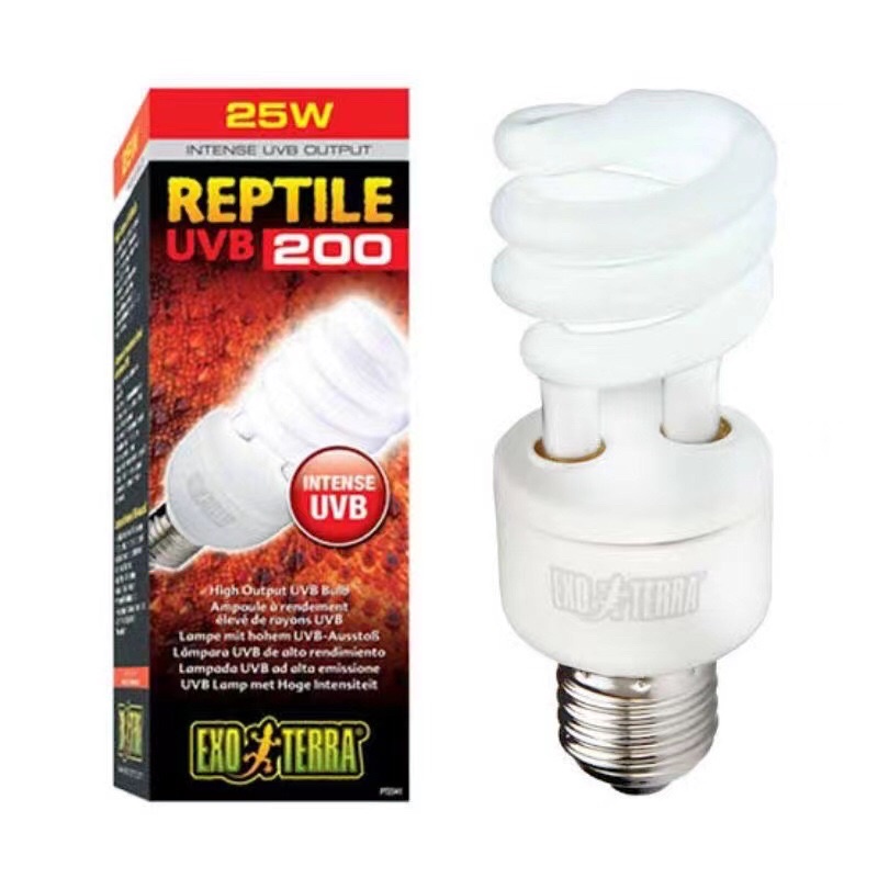 Exo Terra -Reptile UVB150-UVB200 25W หลอดไฟ UVB150-UVB200 25วัตต์ - reptileworld - ThaiPick