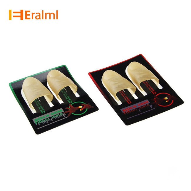 1 Pair Creative Magic Thumb Tip LED Light Magic Trick Finger Lights for ...