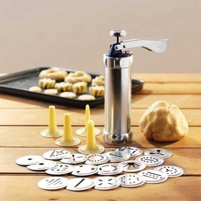 Manual Cookie Press Stamps Set Baking Tools 24 In 1 With 4 Nozzles 20 ...