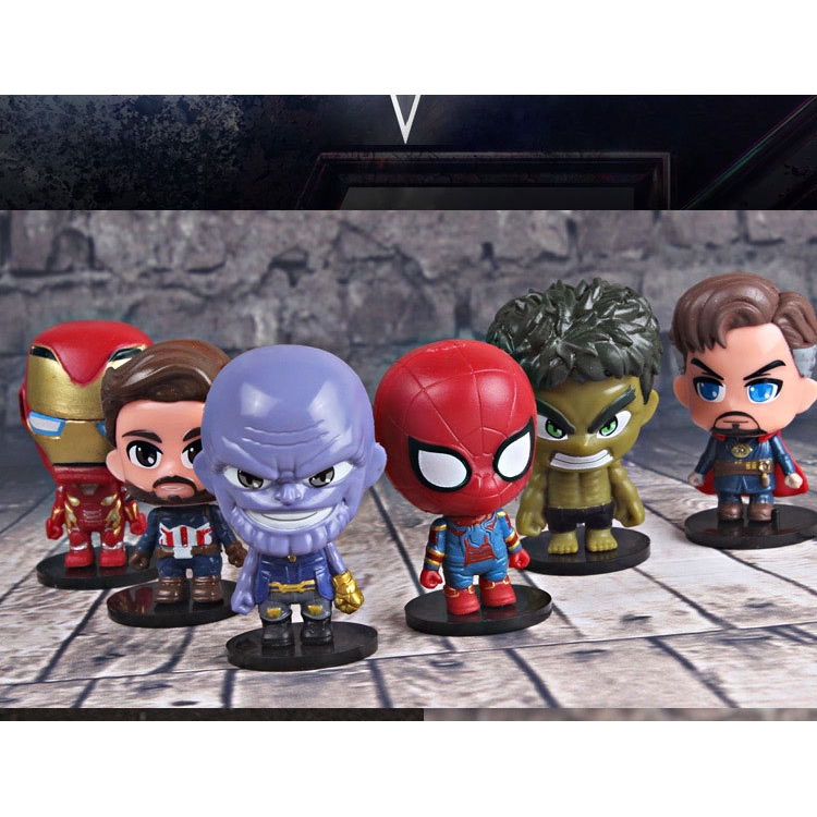 Marvel โมเดลตุ๊กตา Spiderman Q Version Marvel 3 ของเล่นสําหรับเด็ก ...