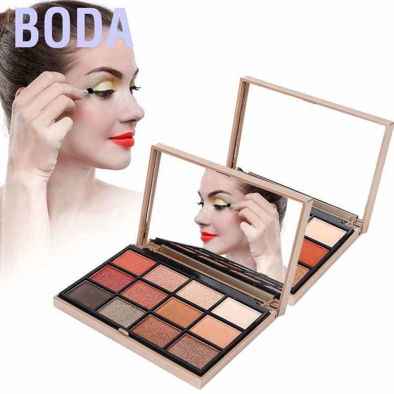 Boda SACE LADY 12 Colors Eyeshadow Waterproof Sweatproof Matte Glitter ...