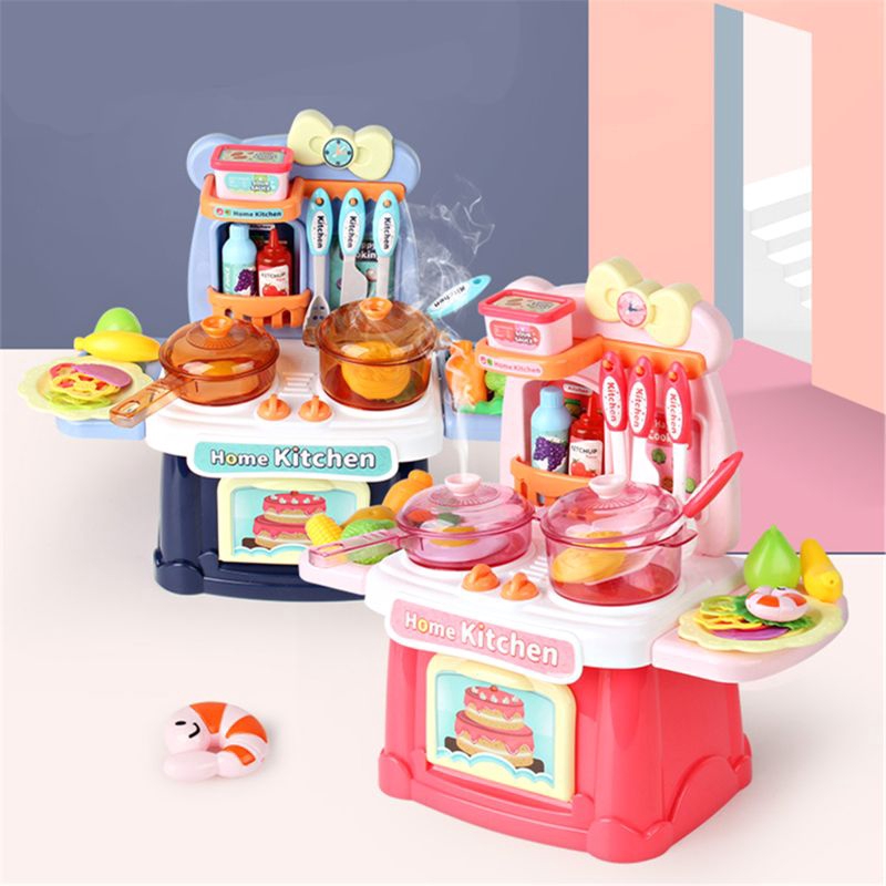 king Simulation Spray Kitchen Toy Set With Light Sound Kids Pretend ...