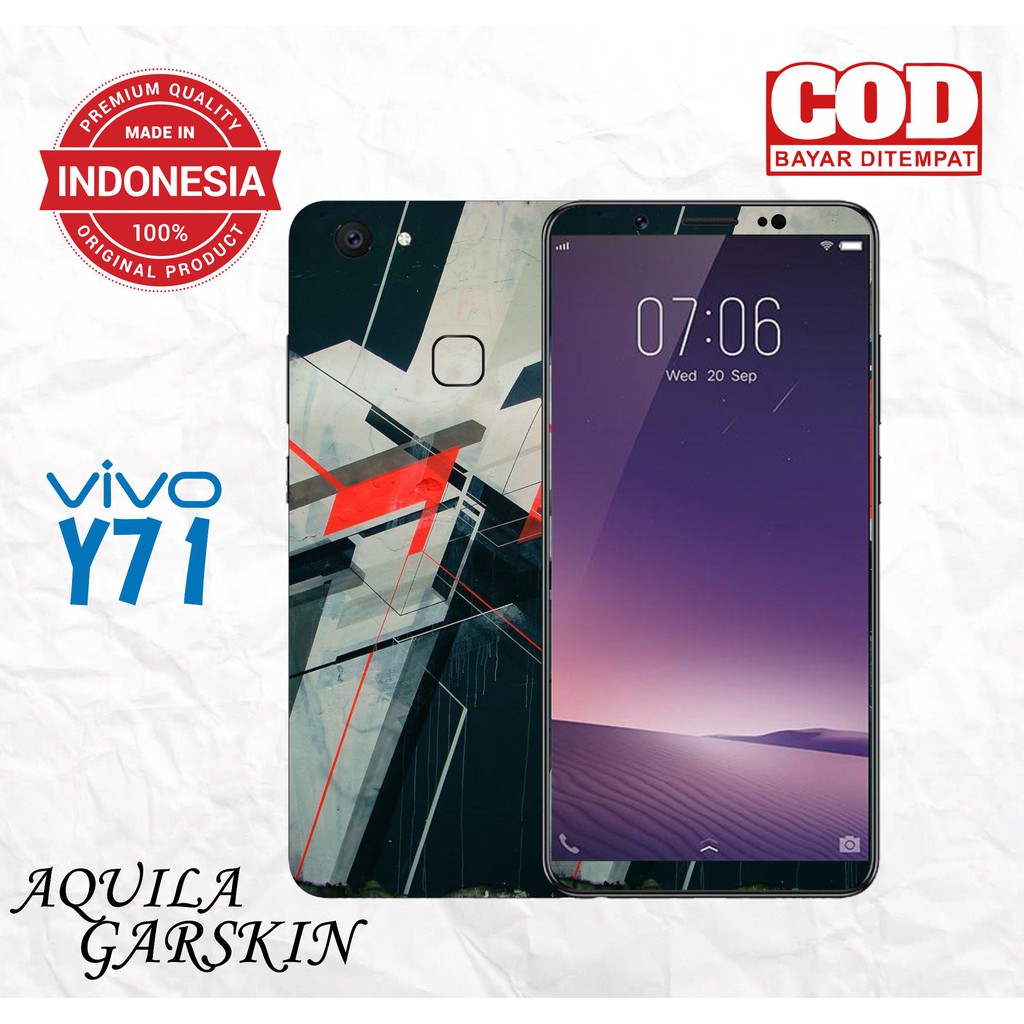 เคสโทรศัพท์มือถือสําหรับ Vivo Y71 Premium Garskin Custom 2 ชิ้น ...