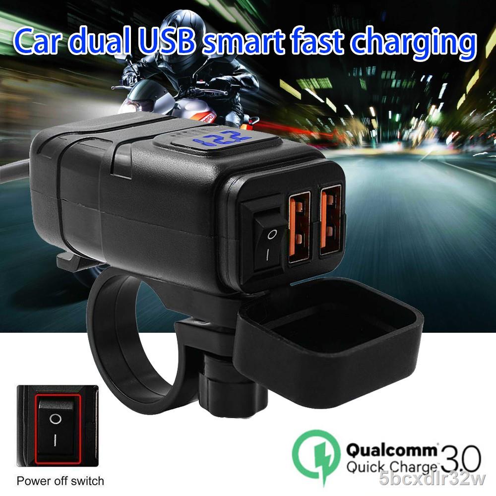 Dual USB Port Motorbike Motorcycle Charger Power Adapter Socket ...