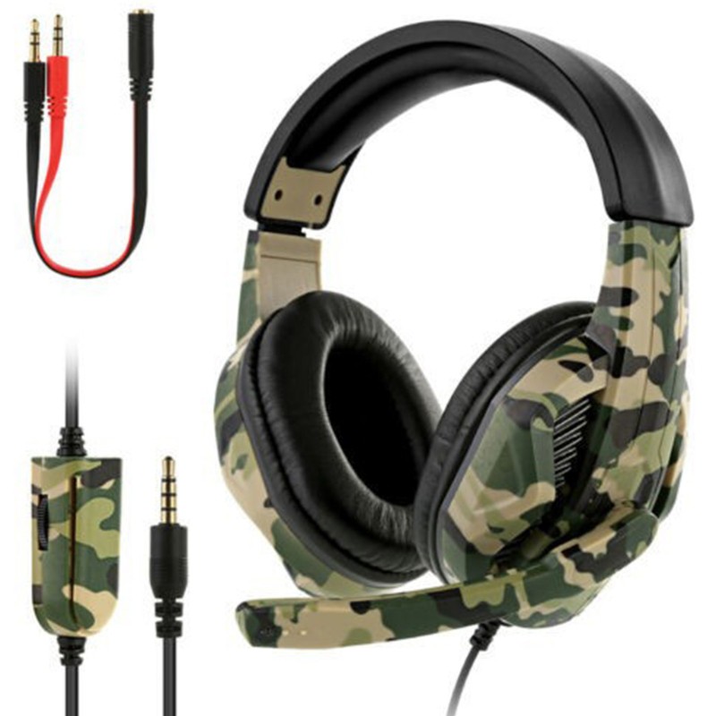 ( Yxa ) ชุดหูฟังแบบมีไฟ Led สําหรับ Ps4 Switch Computer Pc Bass Stereo ...