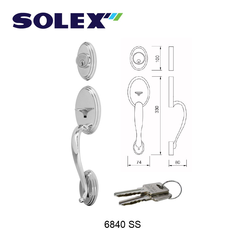 SOLEX งานสั่งทำMaster Key Double Key ชุดมือจับใหญ่ รุ่น 3862SS (ระบบ 2 ร่อง) งานสั่งทำ ...