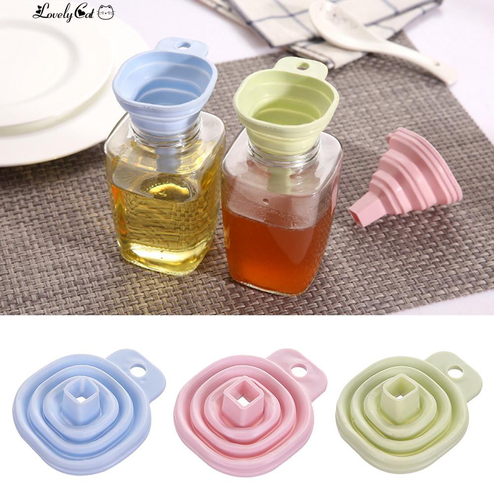 Retractable Mini Funnel Transferring Liquid Oil Kitchen Tool ...