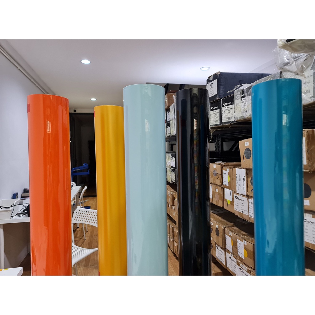 Colorflash ฟิล์มเปลี่ยนสีรถ สีส้ม Film wrap สีรถยนต์ มอเตอร์ไซค์ ฟิล์มกันรอย กัน UV ฟิล์มติดรถ ...
