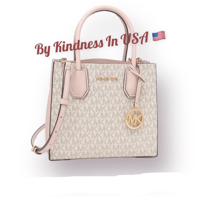 กระเป๋าสะพายข้าง Michael Kors Mercer Medium Messenger in Signature ...