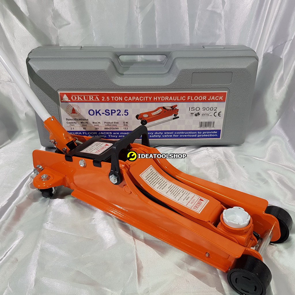 ของแท้!! แม่แรง 2.5 ตัน แบบ โหลดเตี้ย [รุ่นงานหนัก] OKURA รุ่น OK-SP2.5 ตะเข้ 2.5T จระเข้ยกรถ โอ ...