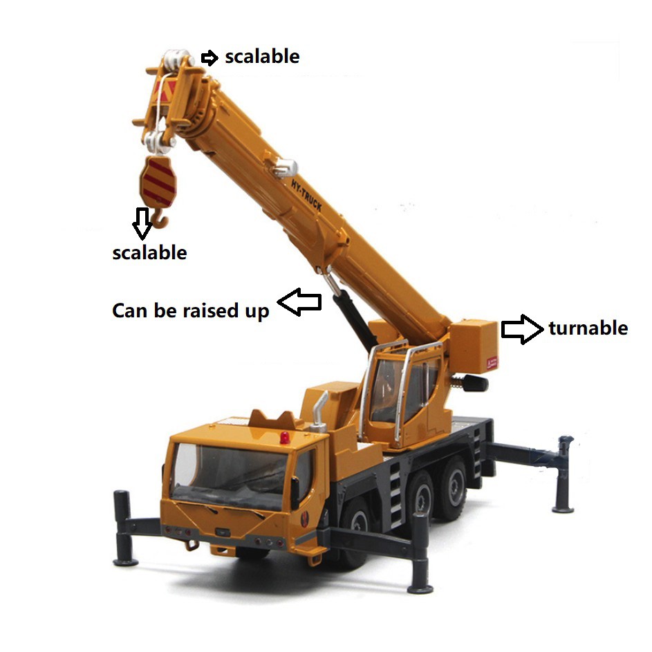 Mini Engineering Vehicle Boom Truck Excavator Bulldozer Crane Truck ...
