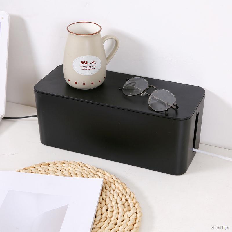 Shangxin Wire Storage Box Power Strip Cable Organizer Plug-In Router ...