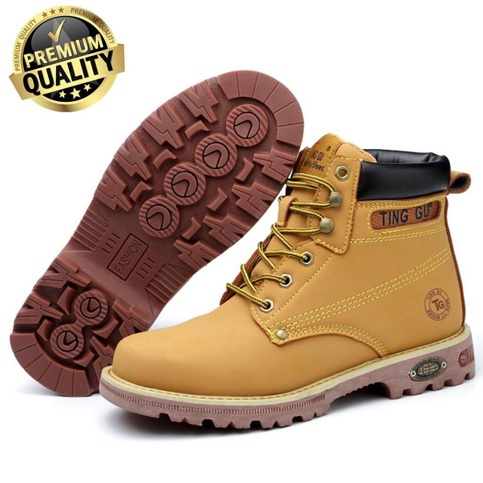 TING GU รองเท้าSafety รองเท้าเซฟตี้หัวเหล็ก รหัสSHO-055 สีเหลืองดำ ...