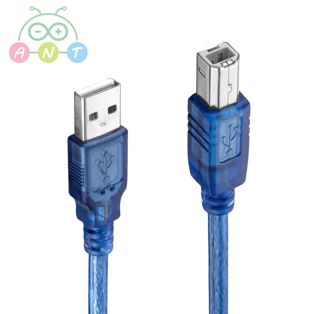 พร้อมส่ง สาย Usb Type B ยาว 30 ซม 10 ม Usb Cable Type B 30 Cm 10 M For Arduino Uno Arduino