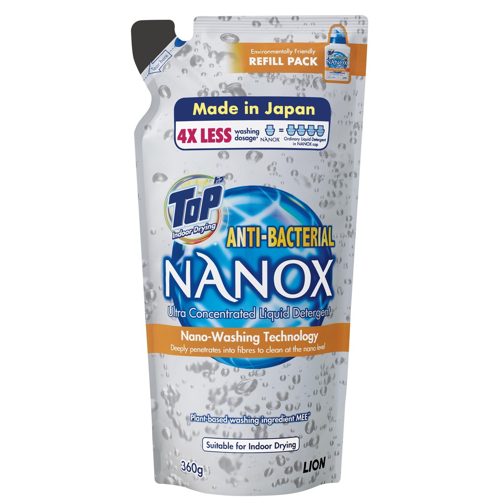 Top Nanox Ultra Concentrated Liquid Detergent Refill, 360g | Shopee ...